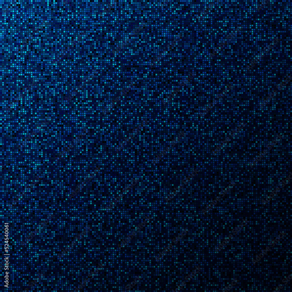 abstract blue technology pixel background, vector illustration Stock ...