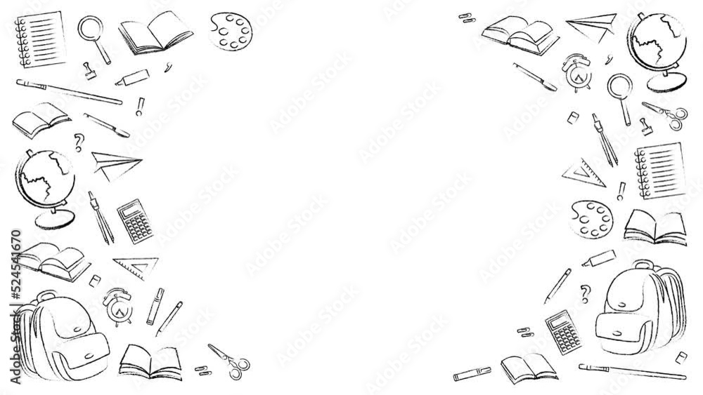 Teacher's Day. 4K animated banner design with white background and ...