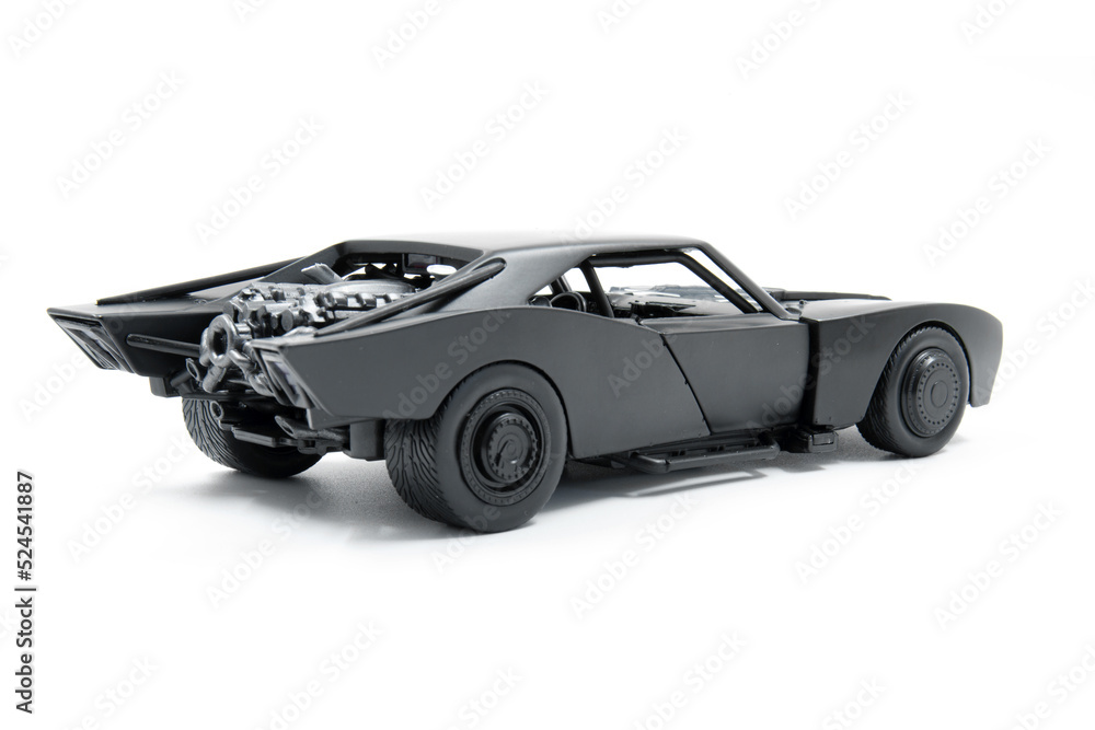 Batmobile - Back view - Diecast Model Toy Car - on white background ...