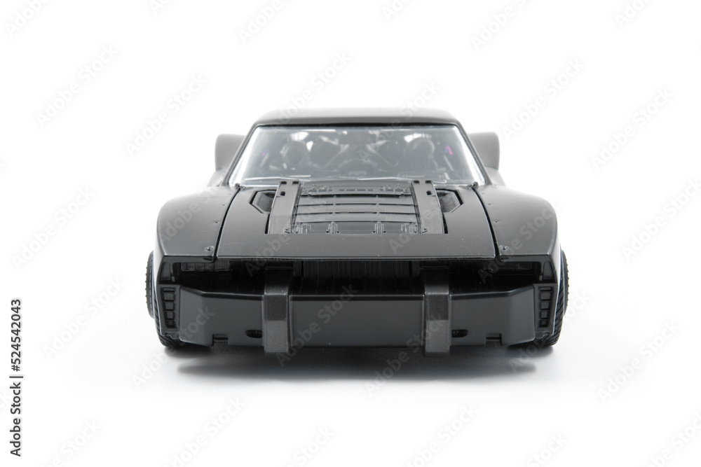Batmobile - Front view - Diecast Model Toy Car - on white background ...