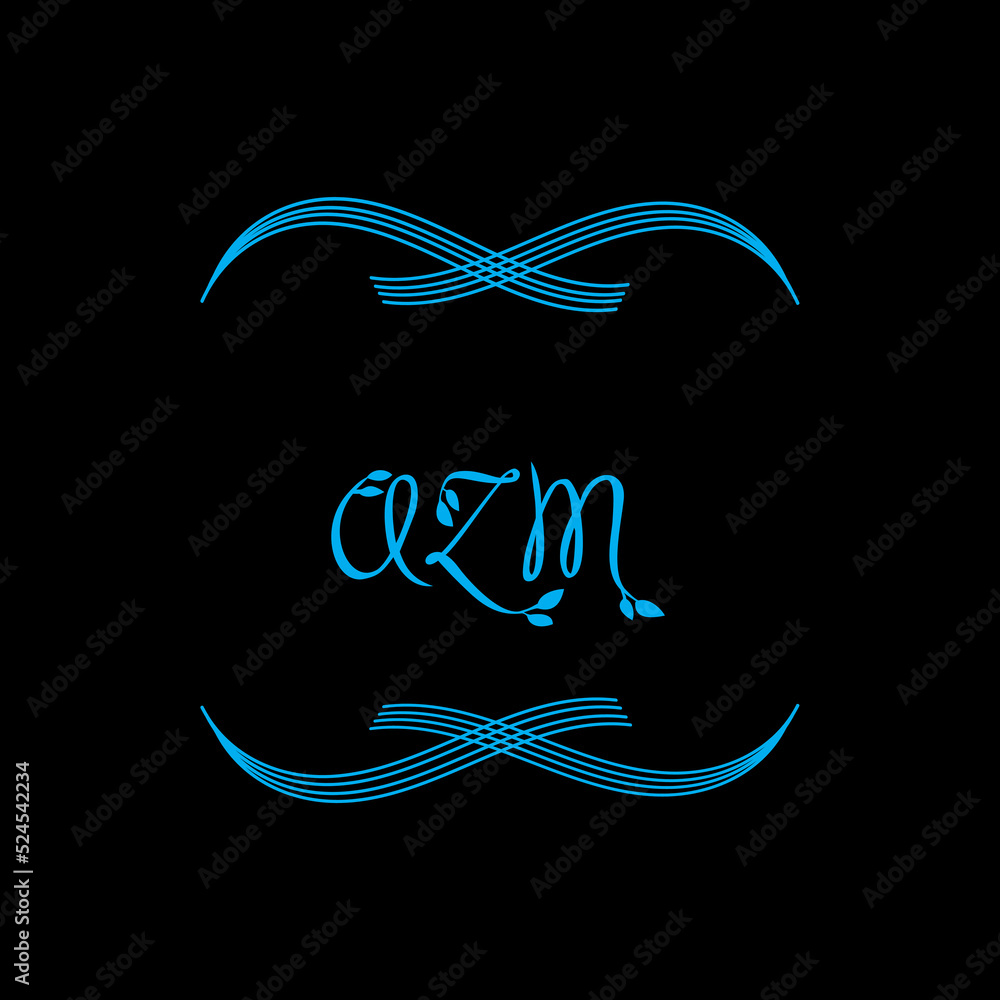 AZM logo,A Z M design,AZM letter monogram logo design vector,unique ...