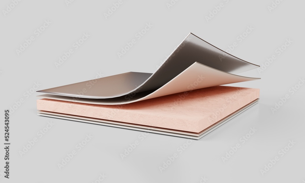 Diagram showing the composition of the structure. Layers of coating ...