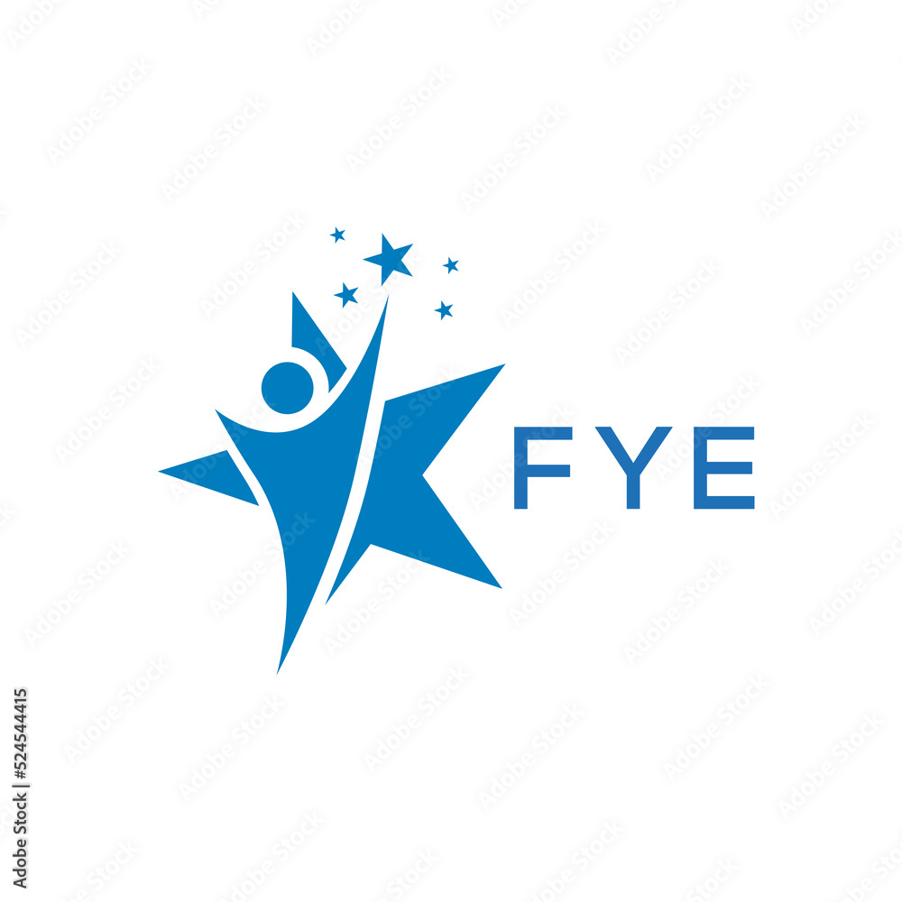 FYE Letter logo white background .FYE Business finance logo design ...