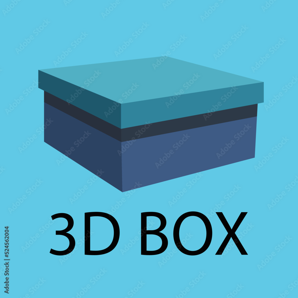 3d box icon design, Box design template illustration Stock Vector | Adobe Stock