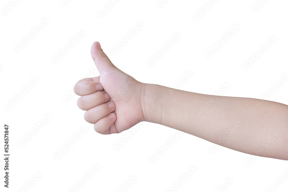 Child hand gesture Isolated on transparent background - PNG format ...