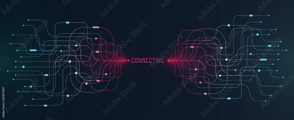 Connection wires concept Stock Vector | Adobe Stock