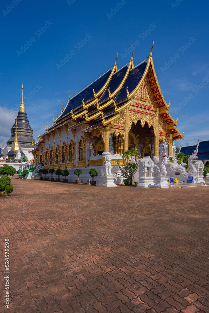 Beautiful Wat Ban Den Temple is a famous place and travel destination ...