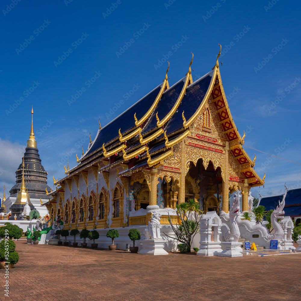 Beautiful Wat Ban Den Temple is a famous place and travel destination ...