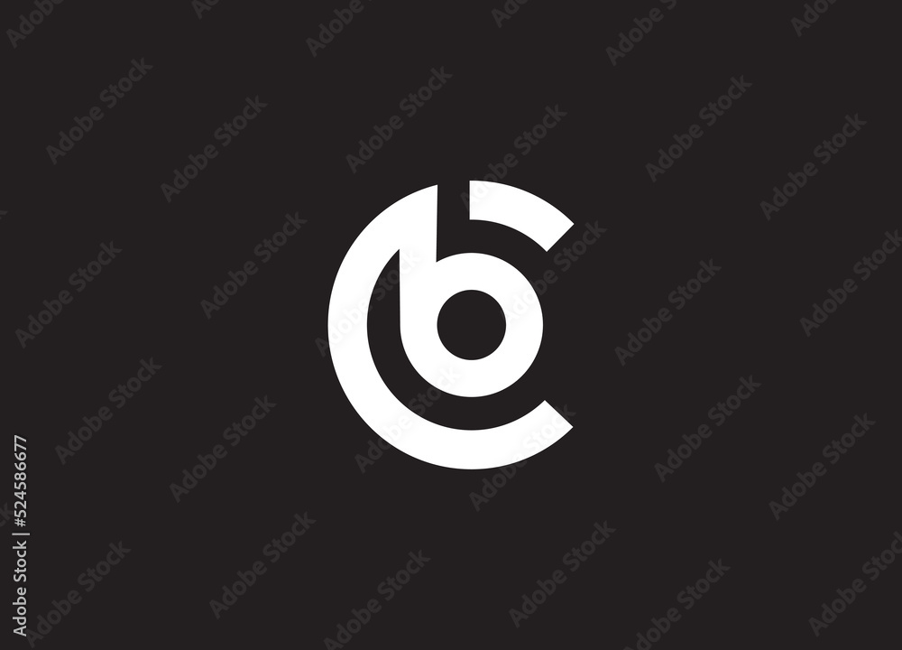 CB creative monogram minimalist logo design Stock Vector | Adobe Stock