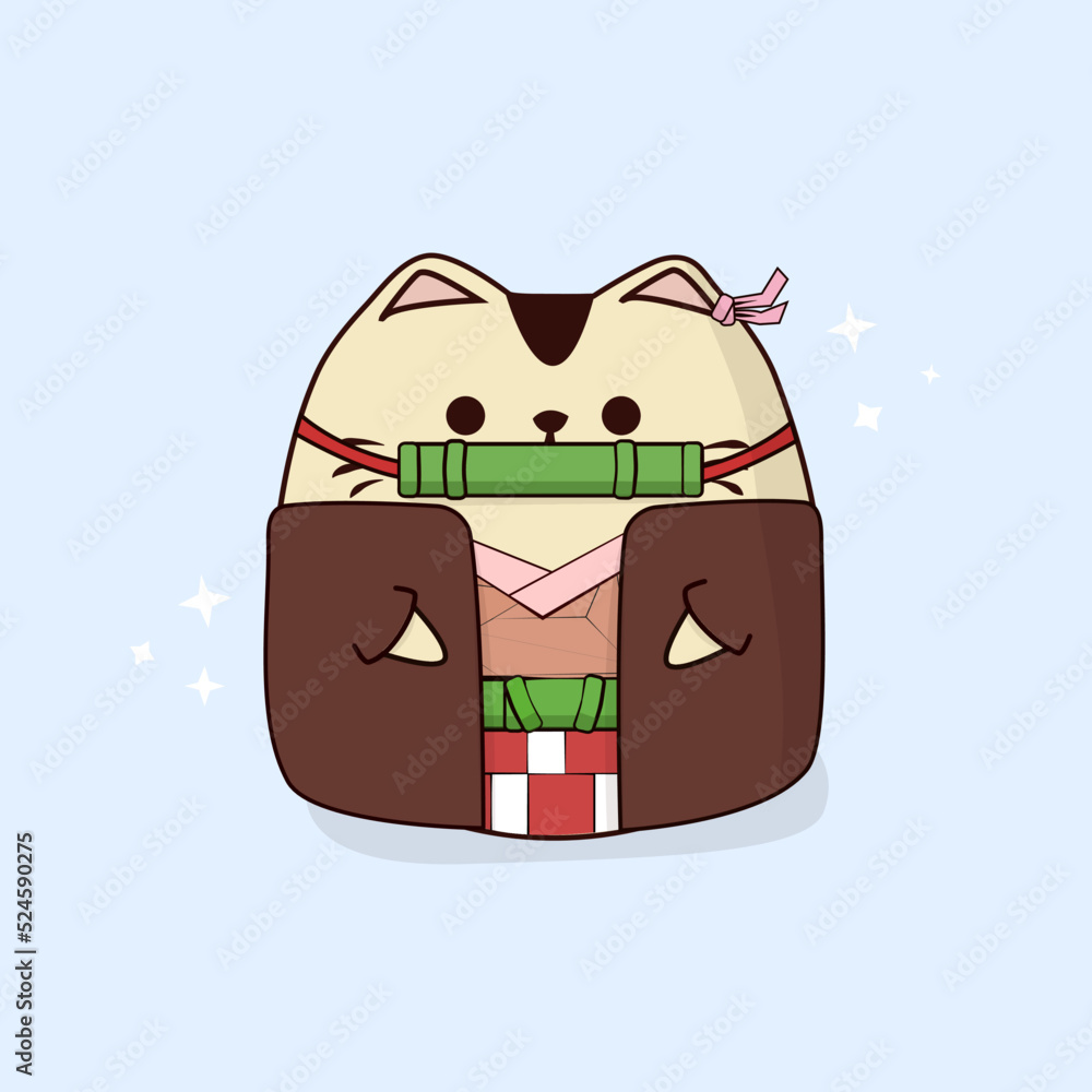 Nezuko Character Of The Manga Series Written And Illustrated By Koyoharu Gotōge Vector