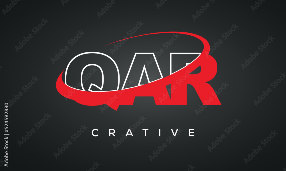 QAR letters typography monogram logo , creative modern logo icon with ...