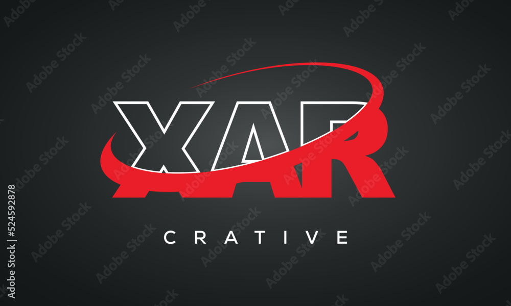 XAR letters typography monogram logo , creative modern logo icon with ...