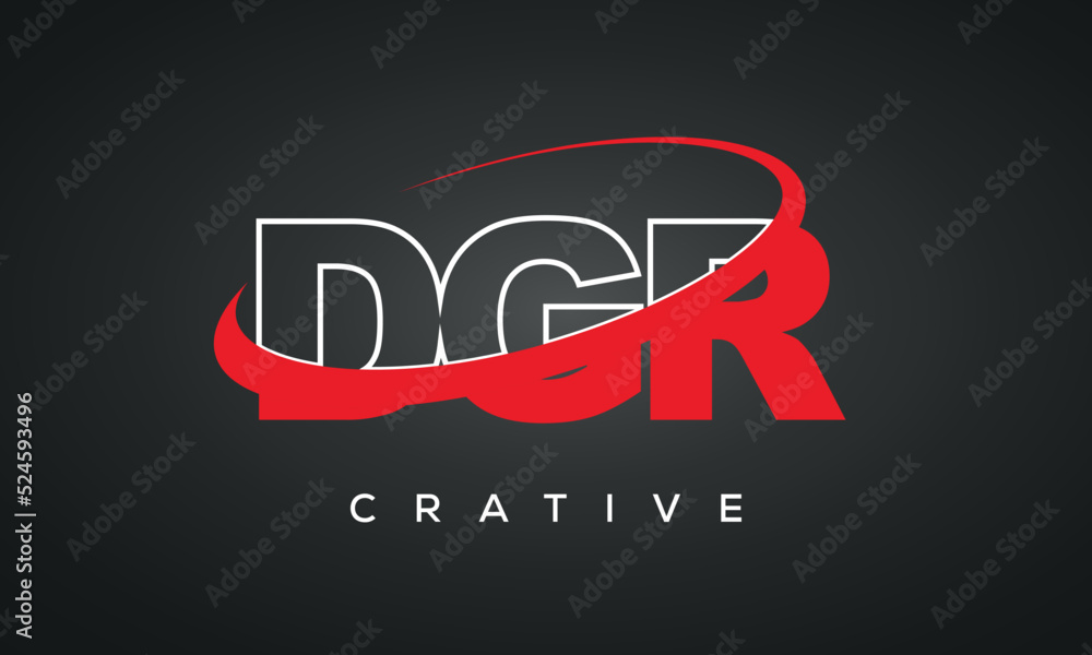 DGR letters typography monogram logo , creative modern logo icon with ...
