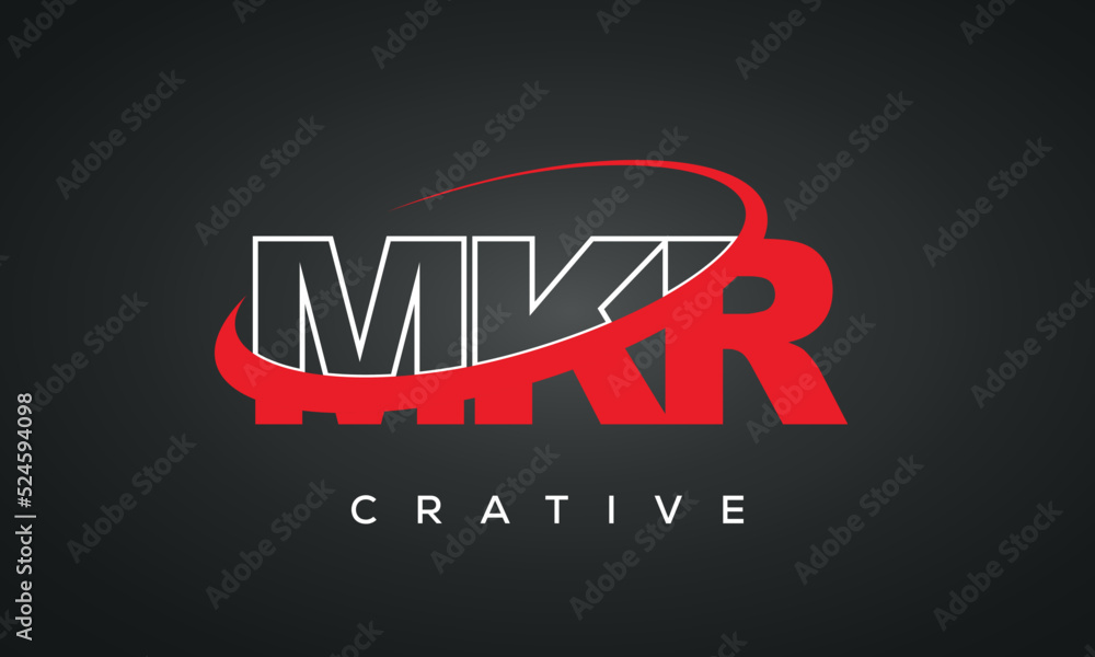 MKR letters typography monogram logo , creative modern logo icon with ...