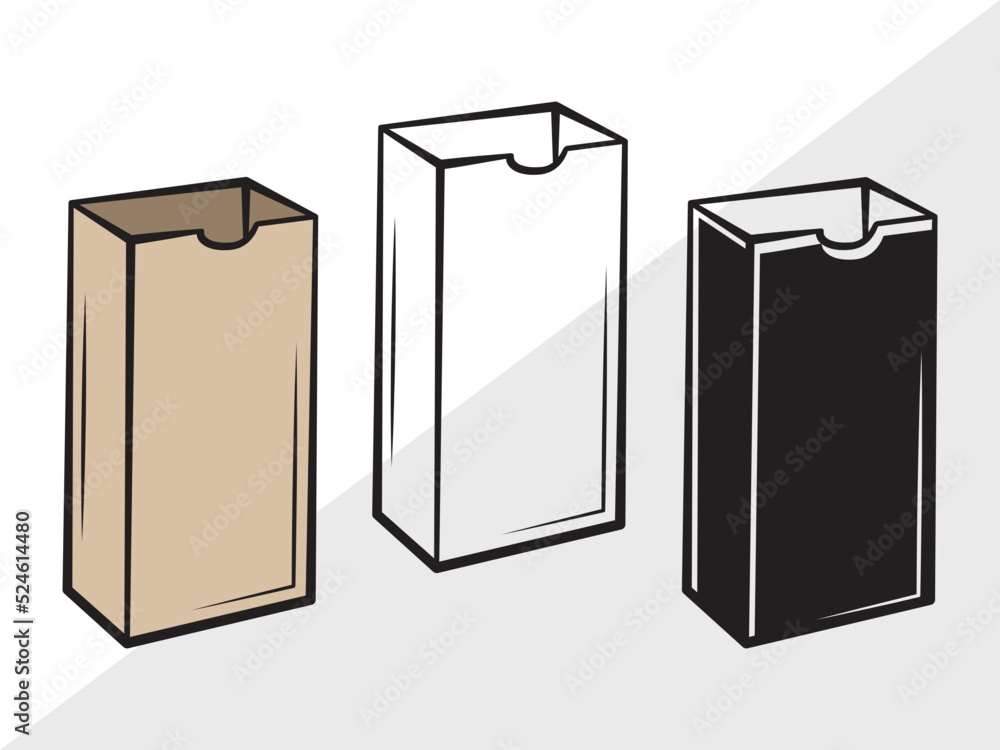 Paper Bag Clipart SVG, Paper Bag Svg, Bag Svg, Hand Bag Svg, Shopping ...