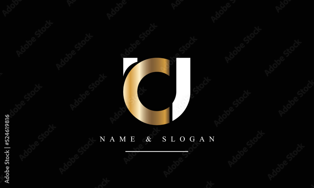 UC, CU, U, C abstract letters logo monogram Stock Vector | Adobe Stock
