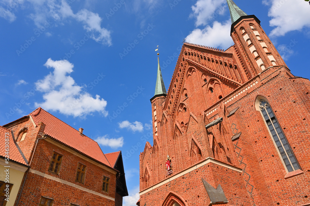 The Cathedral complex in Frombork, a historical monument museum of ...
