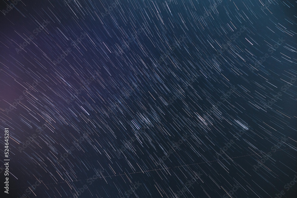 Bewitching Illusion Of Star Trails. 5k . Spin Of Unusual Amazing Stars ...