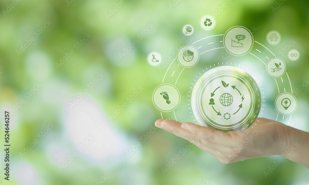 Circular economy concept, recycle, environment, reuse, manufacturing ...