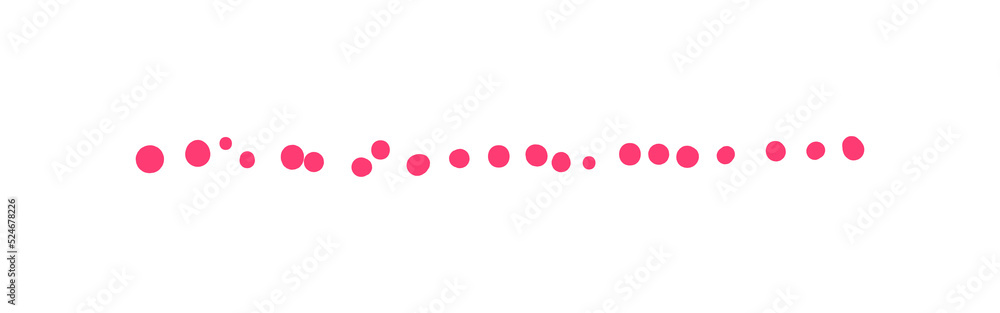 hand drawn dotted line for border decoration Underline a cute quote ...