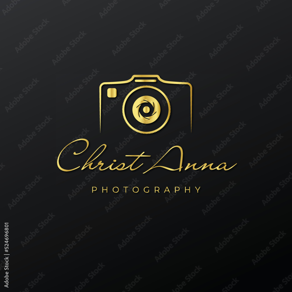 3d golden beauty elegant minimalist gold logo on black background ...