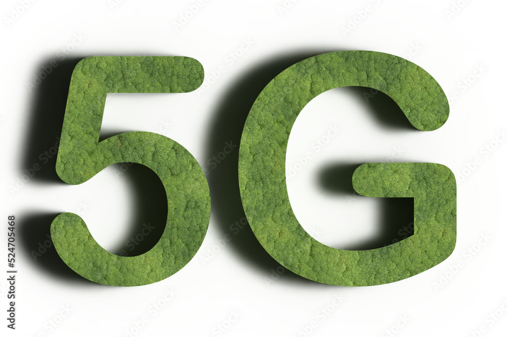 3D Realistic network logo 5G network connection 5G logo Stock ...