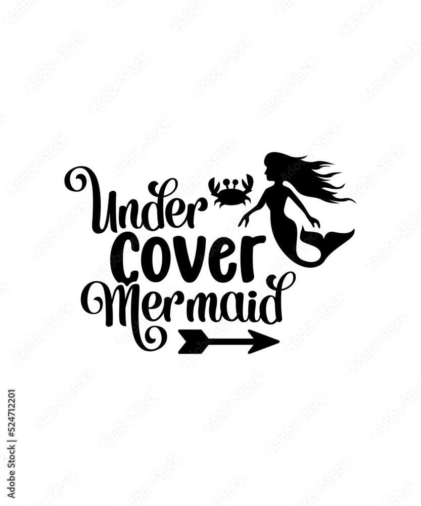 Mermaid SVG Bundle, Mermaid Monogram svg, cute mermaid, Mermaid clipart ...