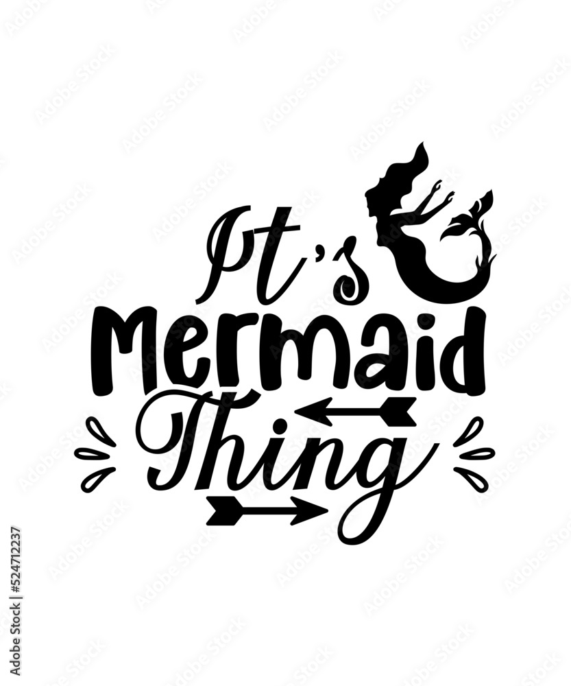 Mermaid SVG Bundle, Mermaid Monogram svg, cute mermaid, Mermaid clipart ...