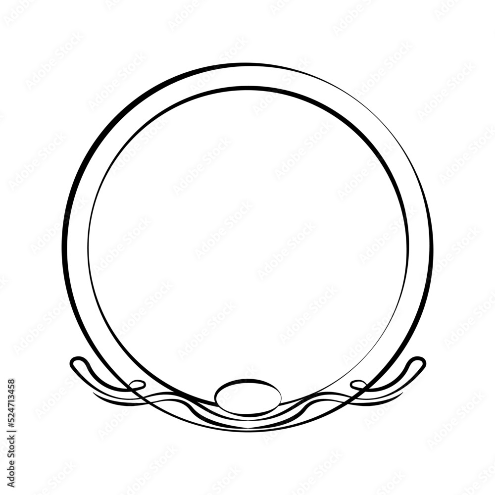 Blank template for text, isolated text box, vector ornaments Stock ...