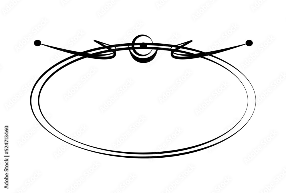 Blank template for text, isolated text box, vector ornaments Stock ...