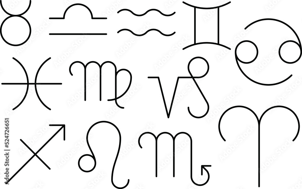 Zodiac Sign Eps Vector, Silhouette, Logo, Zodiac Sign Eps Vector Cut ...