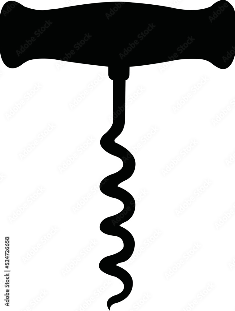Corkscrew Eps Vector, Silhouette, Logo, Corkscrew Eps Vector Cut Files ...