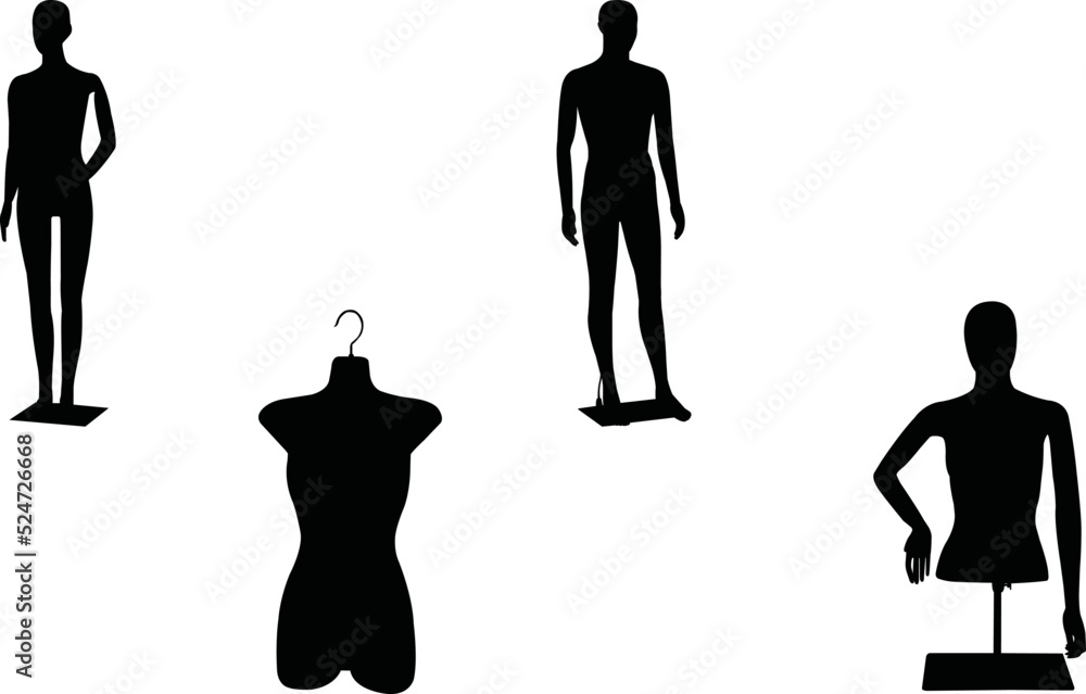 Mannequin Eps Vector, Silhouette, Logo, Mannequin Eps Vector Cut Files ...