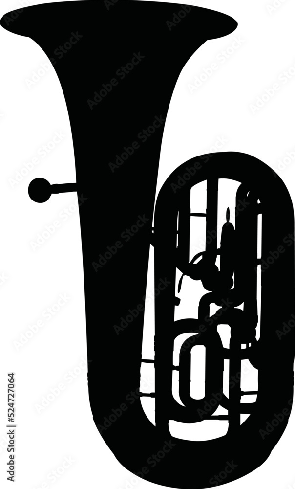 Vetor de Tuba vector eps, Silhouette, Logo, Tuba vector eps Cut Files ...