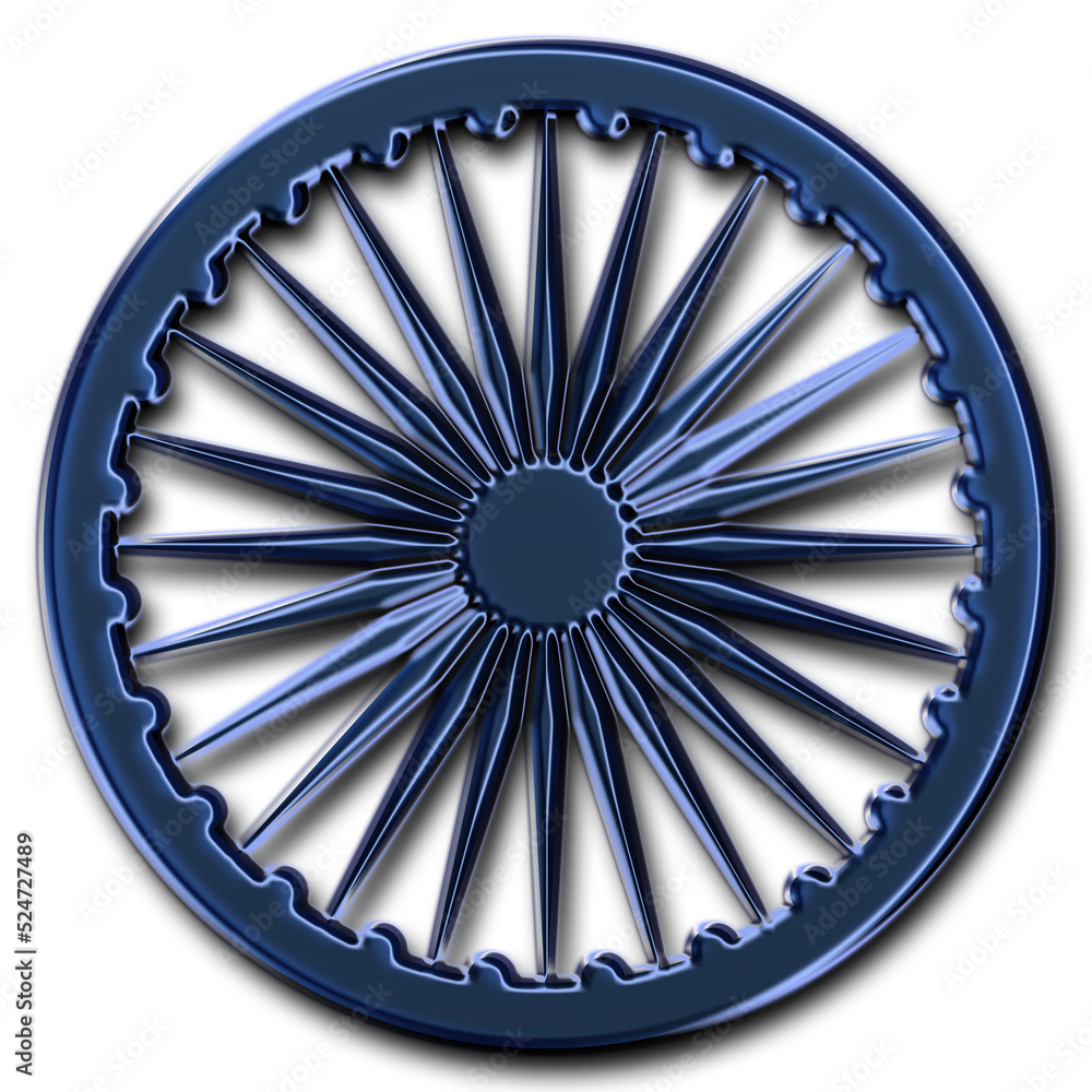 Ashok Chakra Wheel Stock Illustration | Adobe Stock