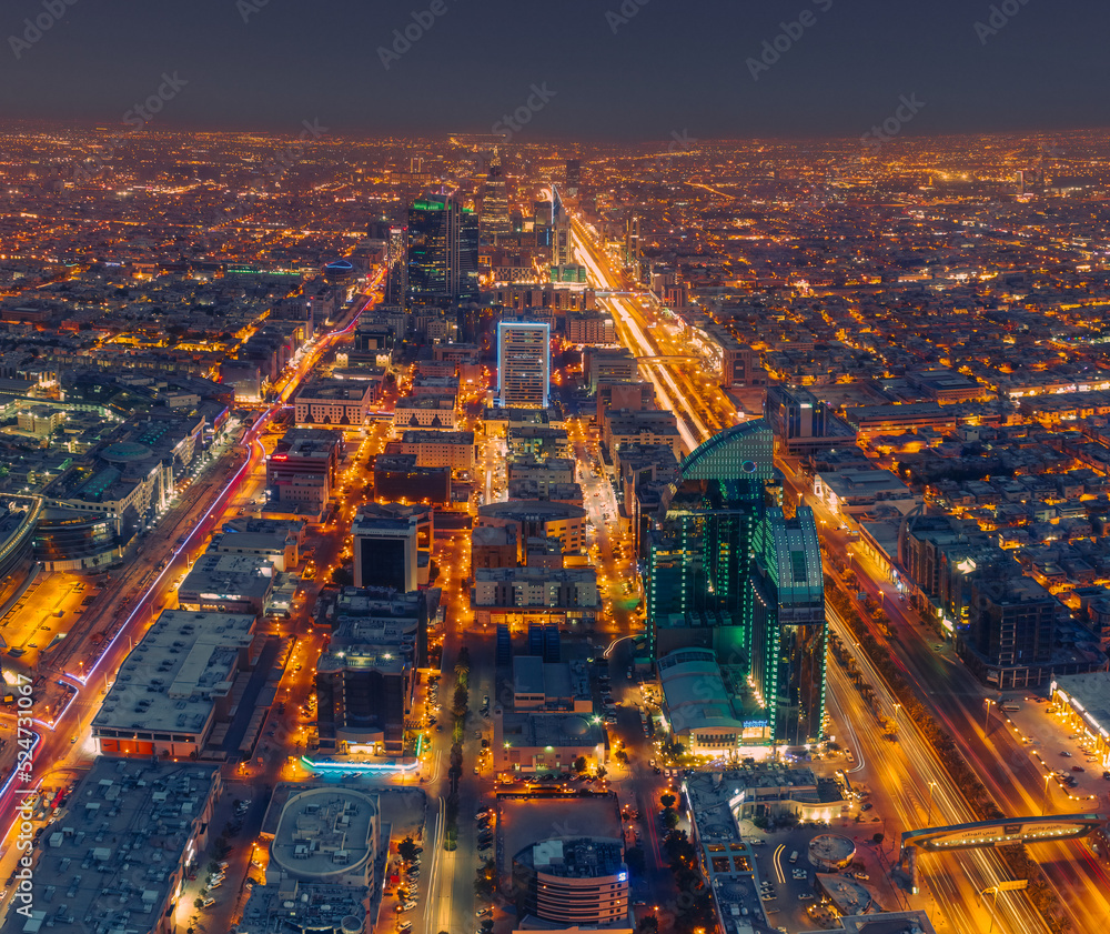 Top view of the city of Riyadh, Saudi Arabia, at night Stock Photo ... Top view of the city of Riyadh, Saudi Arabia, at night Stock Photo ...
