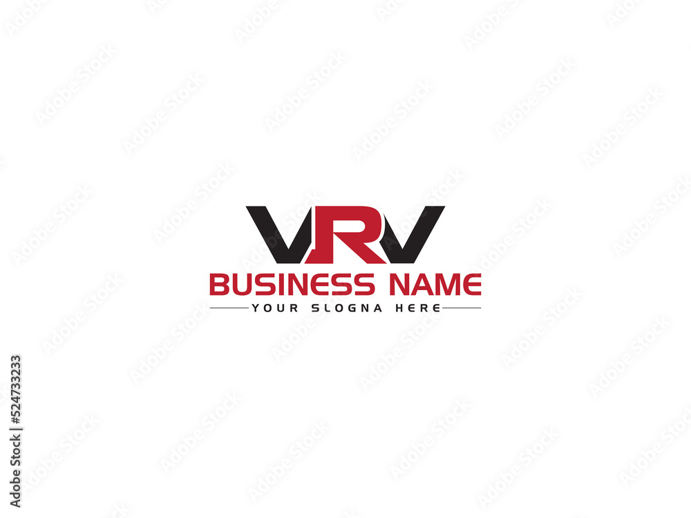 Initial VRV Logo Icon Design, Unique VR vrv Logo Letter Vector For Any ...