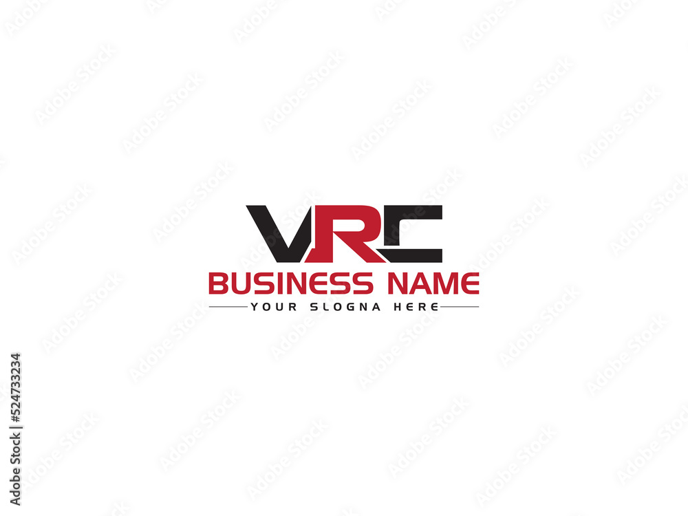Initial VRC Logo Icon Design, Unique VR vrc Logo Letter Vector For Any ...
