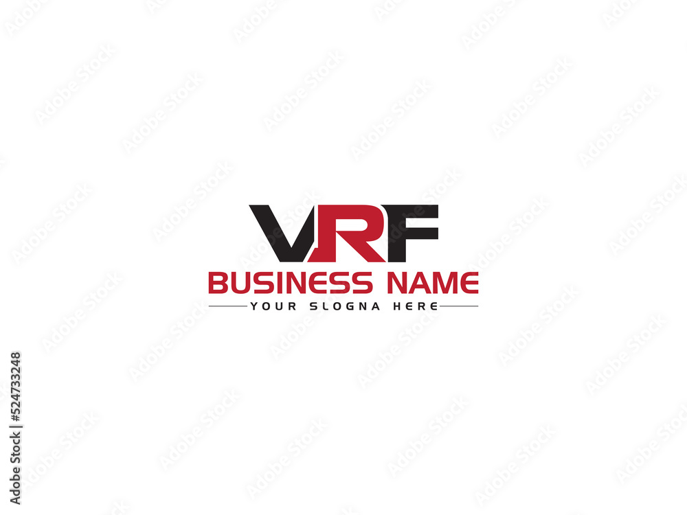 Initial VRF Logo Icon Design, Unique VR vrf Logo Letter Vector For Any ...
