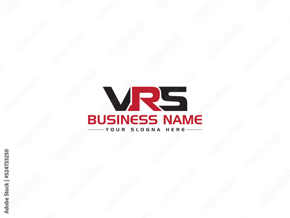Initial VRS Logo Icon Design, Unique VR vrs Logo Letter Vector For Any ...