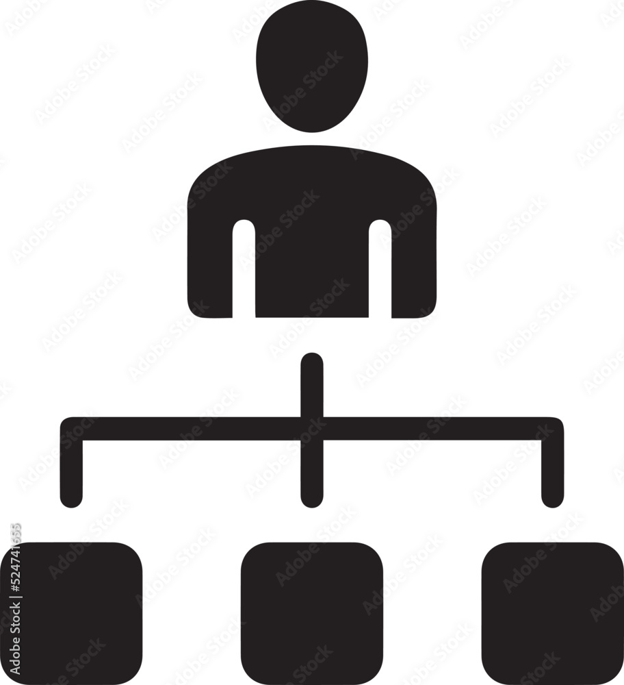 Organization Chart. Organizational structure. Simple organizational ...