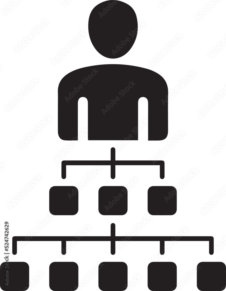 Organization Chart. Organizational structure. Simple organizational ...