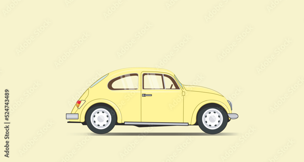 Vektorová grafika „Vector illustration of a Volkswagen Beetle car ...