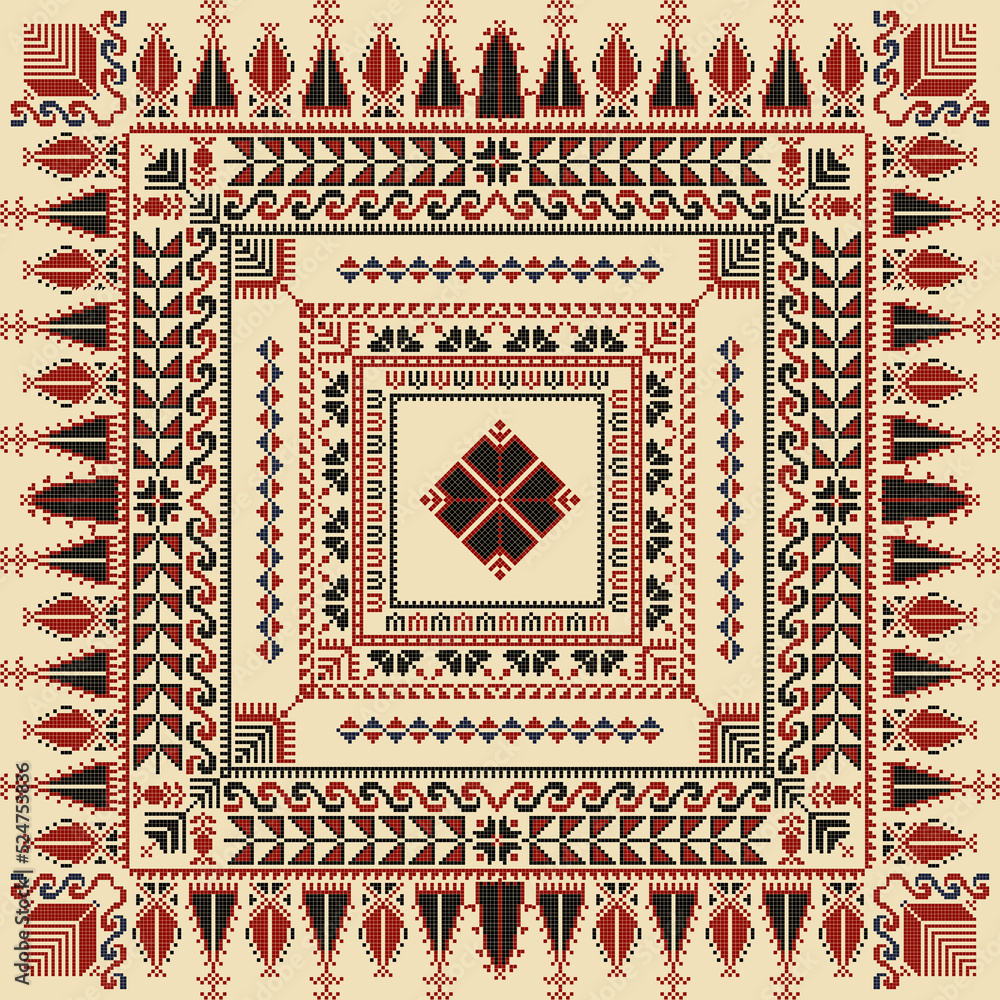 Tatreez pattern 24 Stock Vector | Adobe Stock