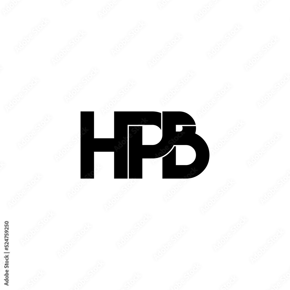 hpb letter original monogram logo design Stock Vector | Adobe Stock
