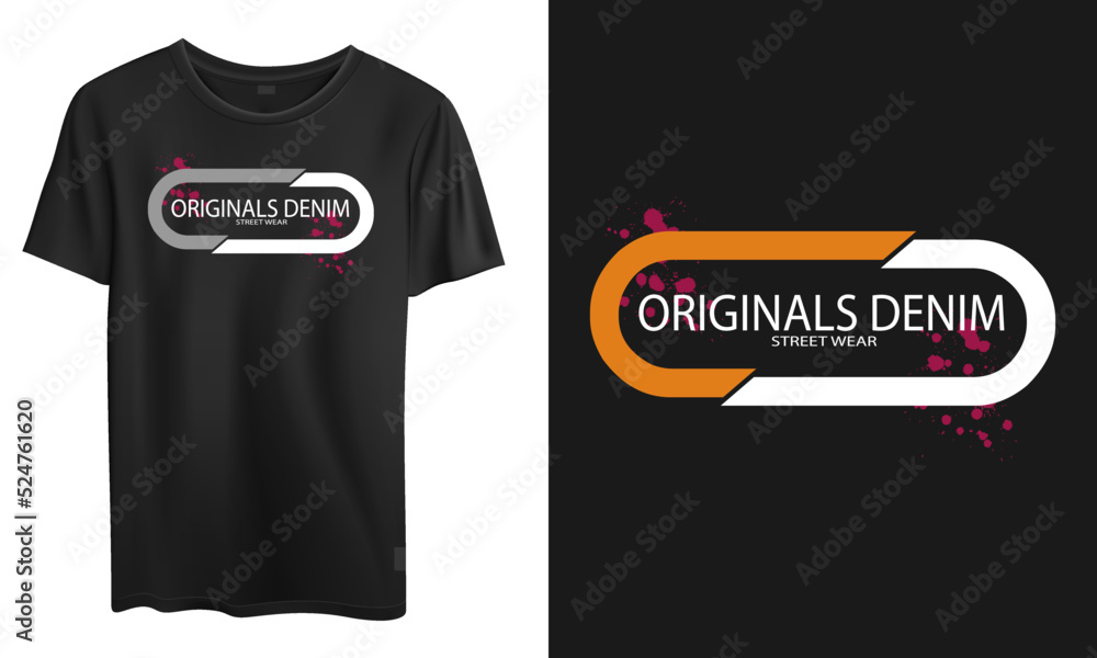 t shirt design with text vector letters Stock Vector | Adobe Stock
