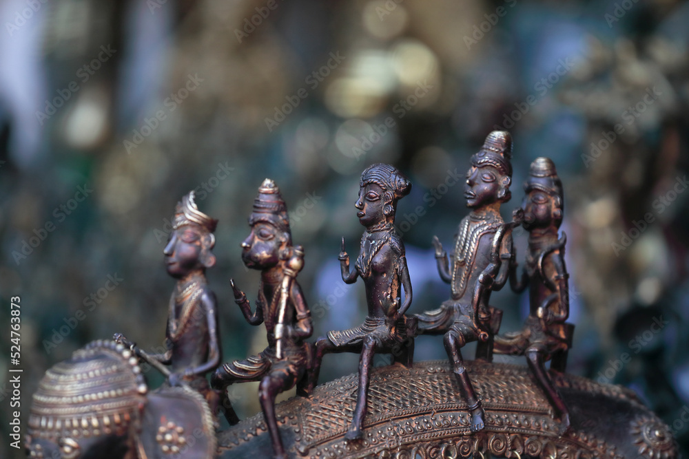 Indian Dhokra style statue of Ram and sita Stock Photo | Adobe Stock