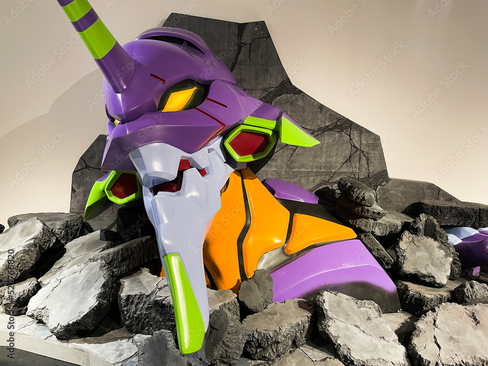 Tokyo, Japan - February 13, 2022: Neon Genesis EVANGELION: TOKYO-III at ...