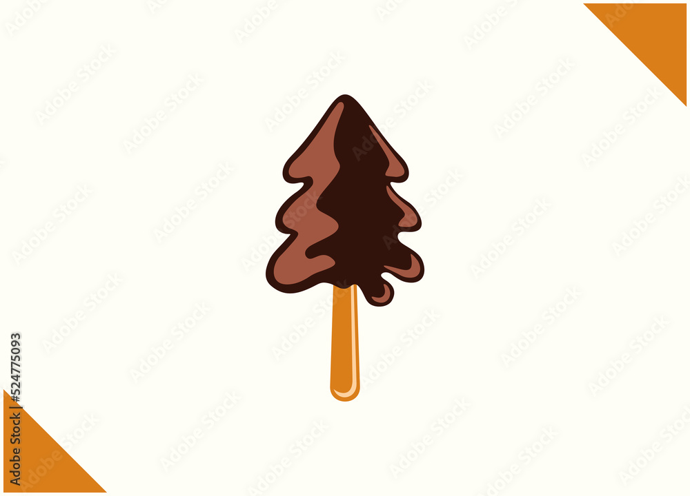 Chocolate Tree illustration design template [vector] Stock Vector ...