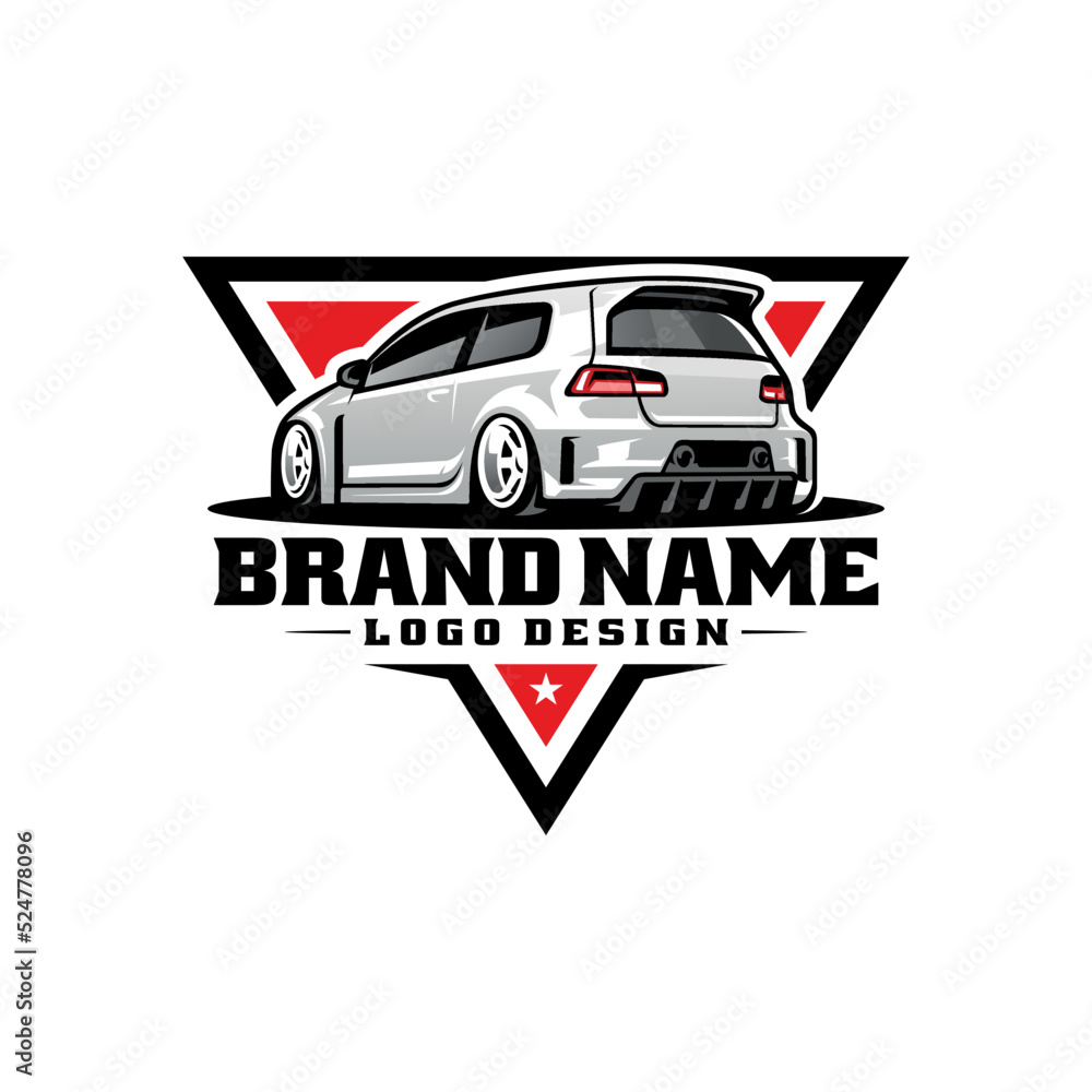 automotive and car garage with emblem logo vector Stock Vector | Adobe ...